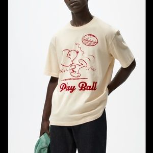 Zara | Shirts | Zara Snoopy Peanuts Printed Tshirt | Poshmark